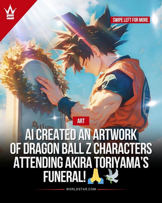 Ai creates artwork showing #DragonBallZ characters attending # ...