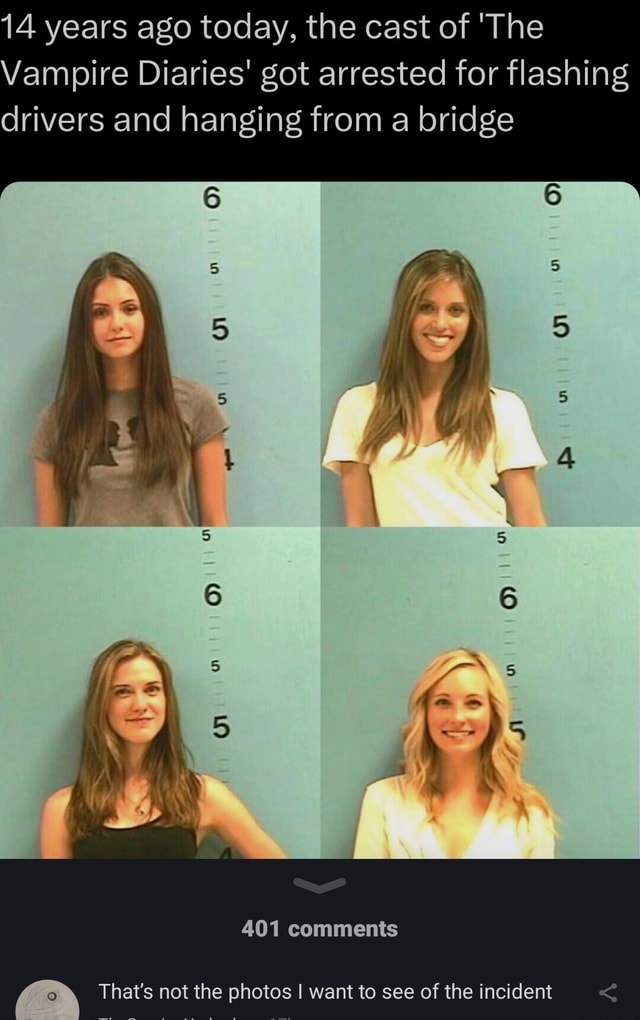14 years ago today, the cast of 'The Vampire Diaries' got arrested for ...