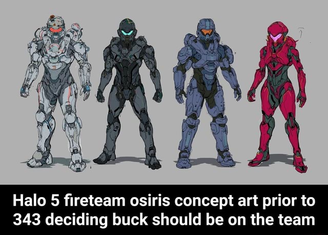 Halo 5 fireteam osiris concept art prior to 343 deciding buck should be ...