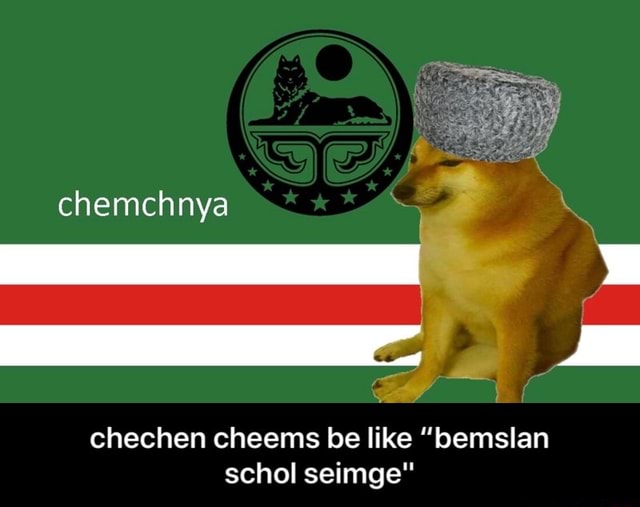 Chemchnya chechen cheems be like "bemslan - chechen cheems be like ...