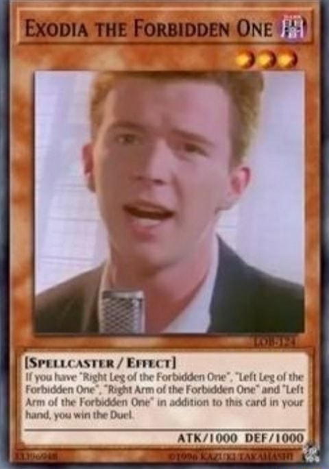 EXODIA THE FORBIDDEN One 'I orbidden One", "Left Leg of the den One ...