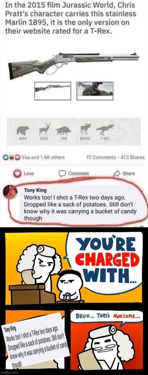 In the 2015 film Jurassic World, Chris Pratt's character carries this ...