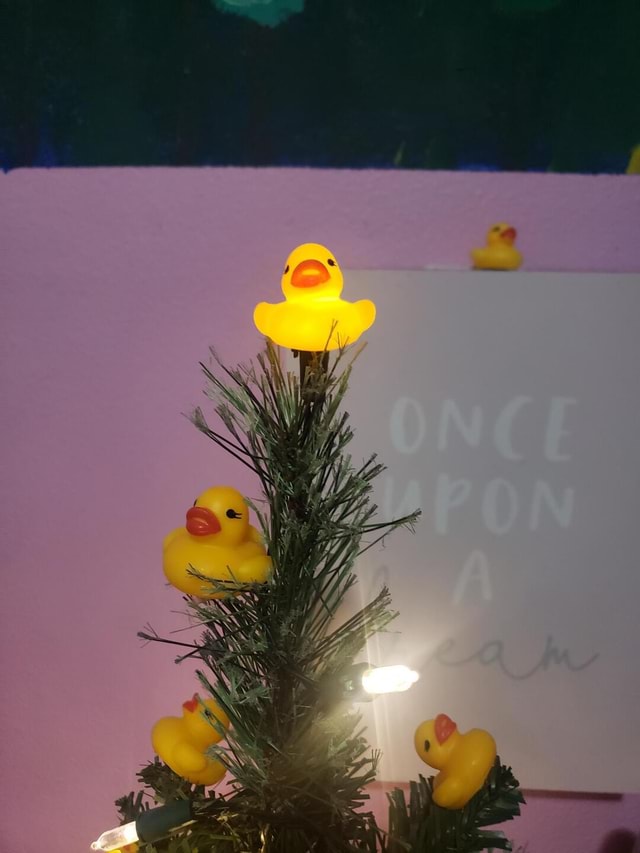 Tree topper of my duck tree lol - iFunny