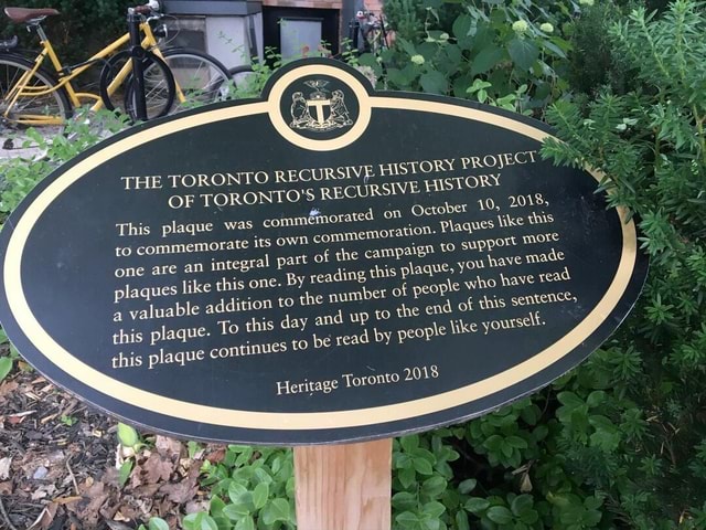 HISTORY THE TORONTO RECURSIVE OF TORONTO'S RECURSIV &morated on October ...