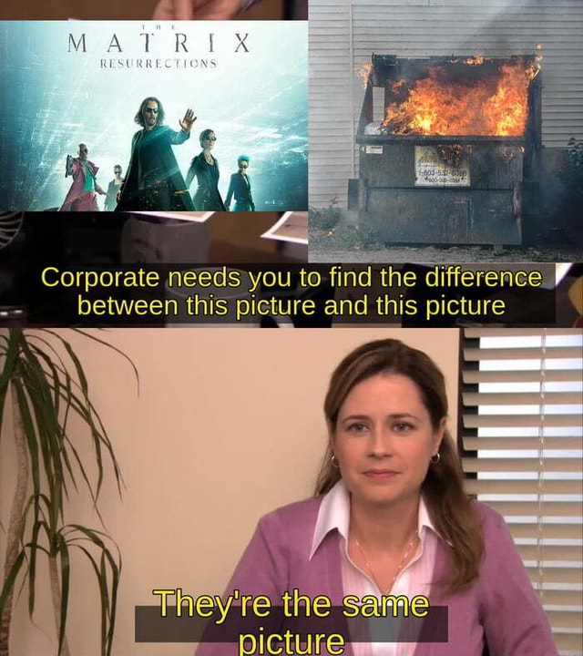 MATRIX Corporate needs you to find the difference between this picture ...