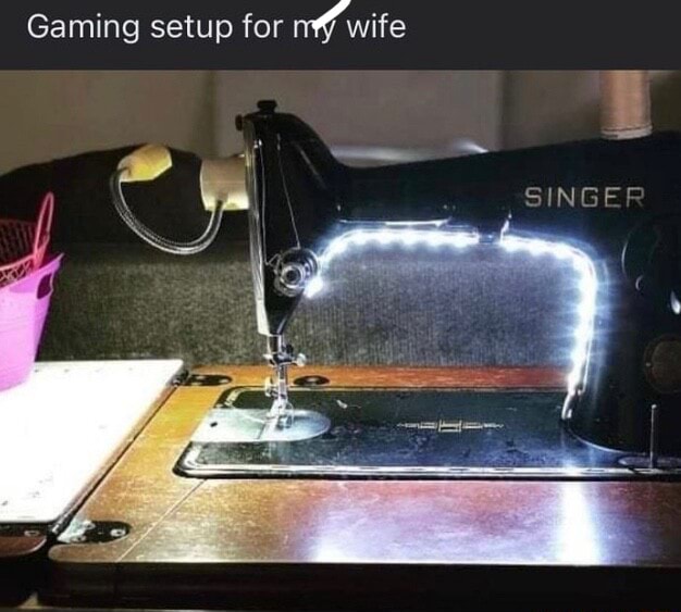 Gaming setup for wife - iFunny