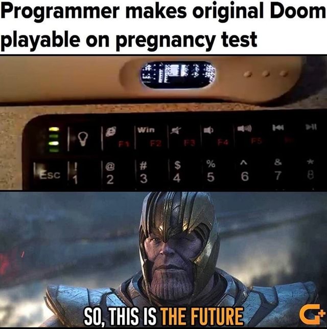 Programmer makes original Doom playable on pregnancy test cb SO THIS ...