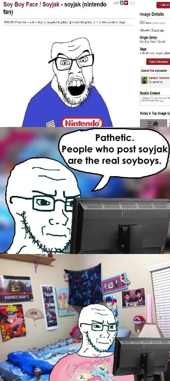 Soy Boy Face / Soyjak-soyjak (nintendo Ge fan) Image Details PRUIIES te ...