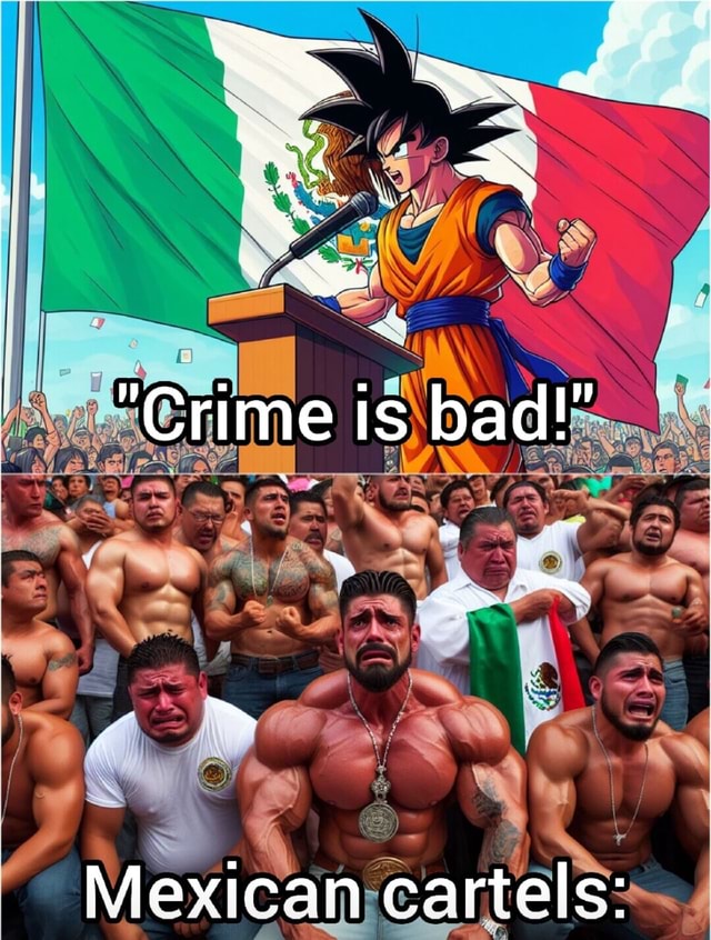 "Crime is bad!" as Mexican cartels: - iFunny