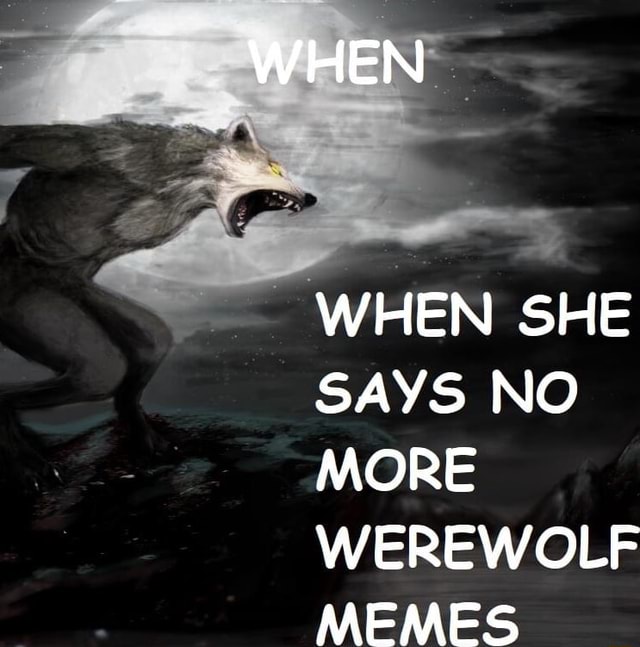 WHEN WHEN SHE SAYS NO MORE WEREWOLF MEMES - iFunny