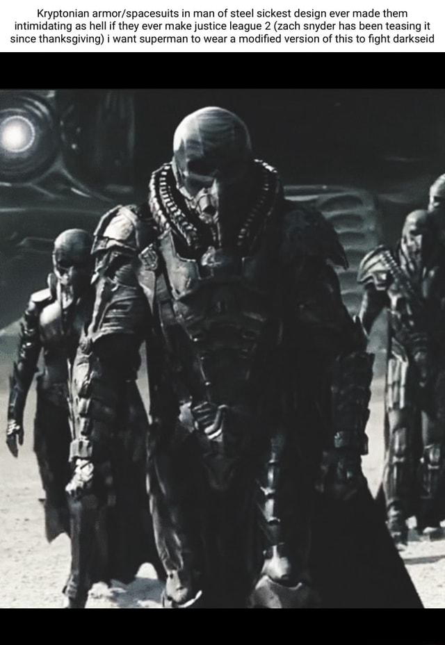 Kryptonian armor spacesuits in man of steel sickest design ever made ...
