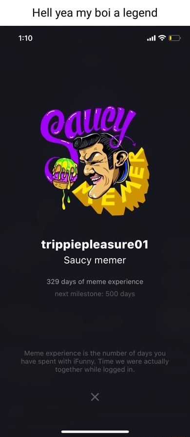 Hell yea my boi a legend all wi trippiepleasure01 Saucy memer 329 days ...