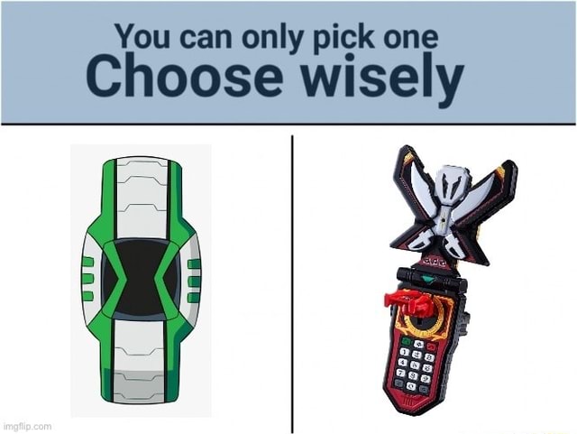 You can only pick one Choose wisely - iFunny