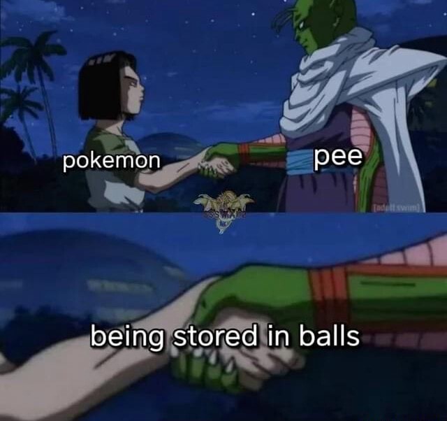 Pokemon pee Re being stored in balls - iFunny