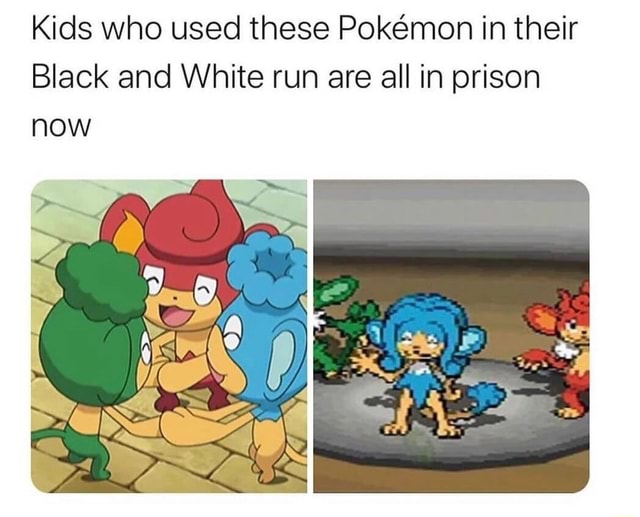 Kids who used these Pokemon in their Black and White run are all in ...