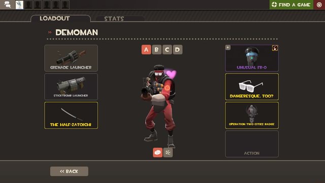 #TF2 - LOADOUT STATS " DEMOMAN THE HALF-ZATOICHI OPERATION TWO CITIES ...