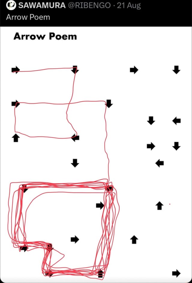 @ SAWAMURA Arrow Poem Arrow Poem - iFunny