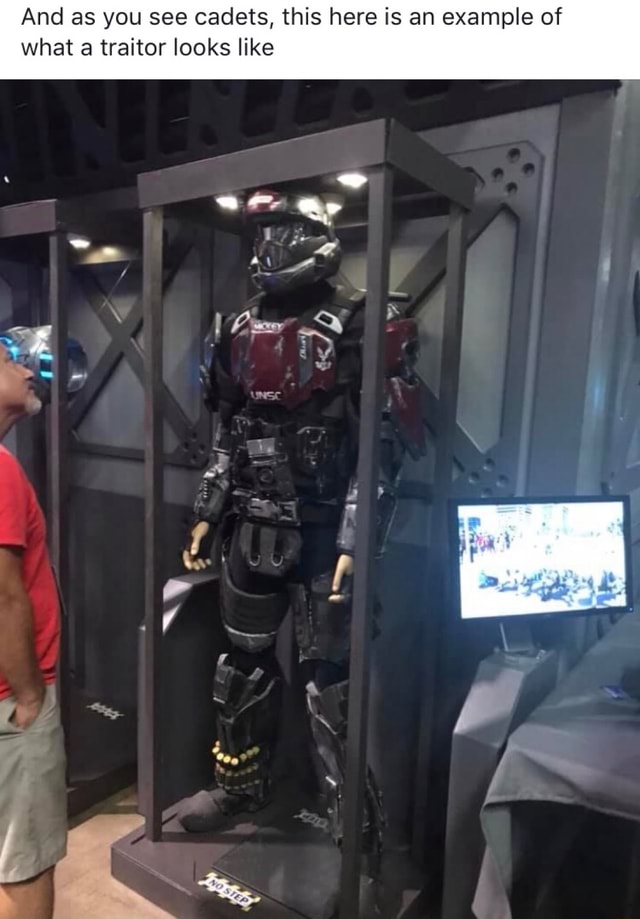 And as you see cadets, this here is an example of what a traitor looks ...