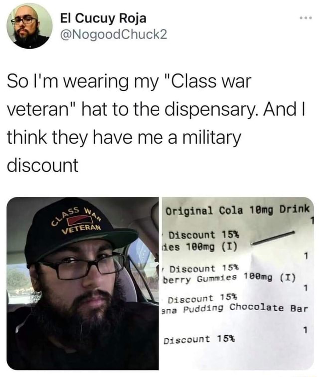 We salute all Class War veterans. Thank you for your service. 💯 - So I ...
