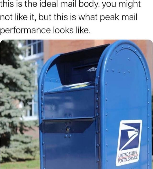 His IS the ideal mail body. you might not like it, but this is what ...