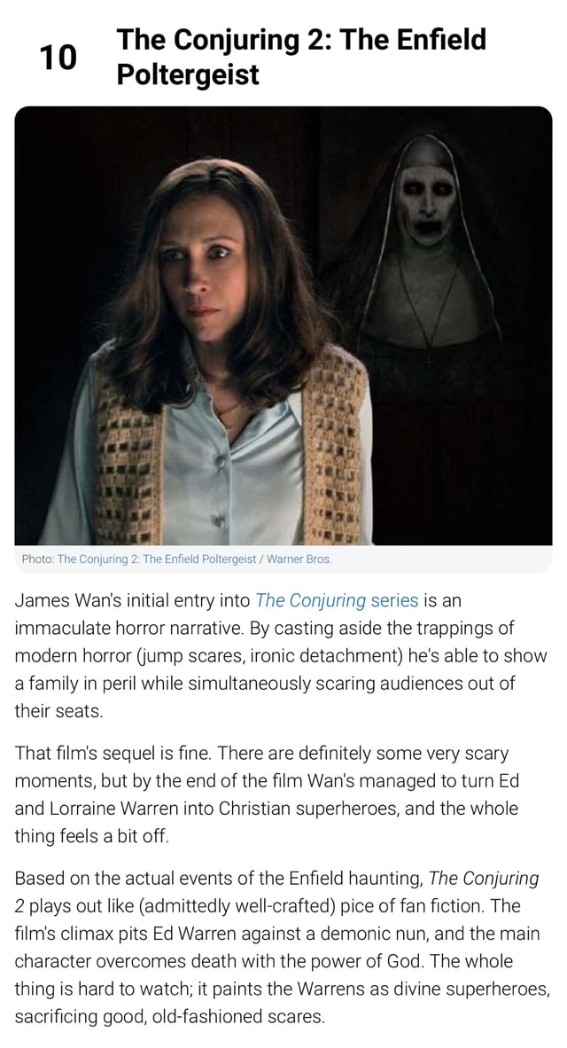 10 The Conjuring 2: The Enfield Poltergeist Photo: The Conjuring 2: The ...