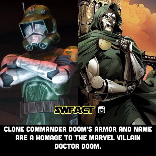 CLONE COMMANDER DOOM'S ARMOR AND NAME ARE A HOMAGE TO THE MARVEL ...