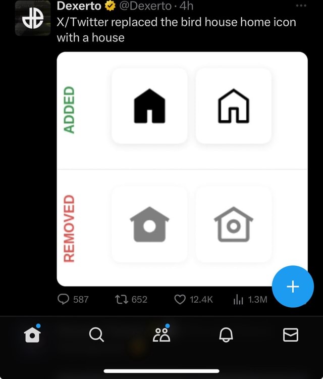 Dexerto @Dexerto: X/ Twitter replaced the bird house home icon with a ...