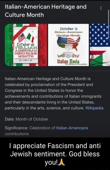 Italian-American Heritage and Culture Month Italian Roots Italian ...