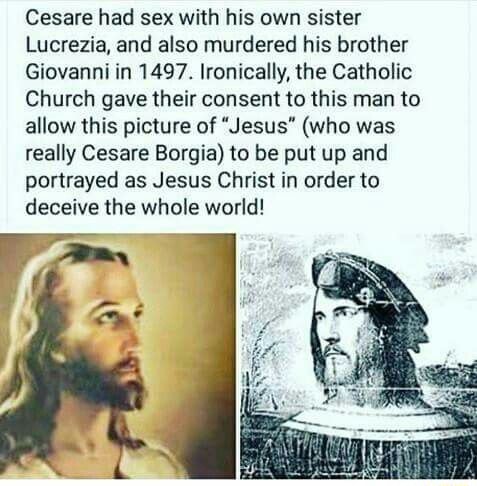 Cesare had sex with his own sister Lucrezia, and also murdered his ...