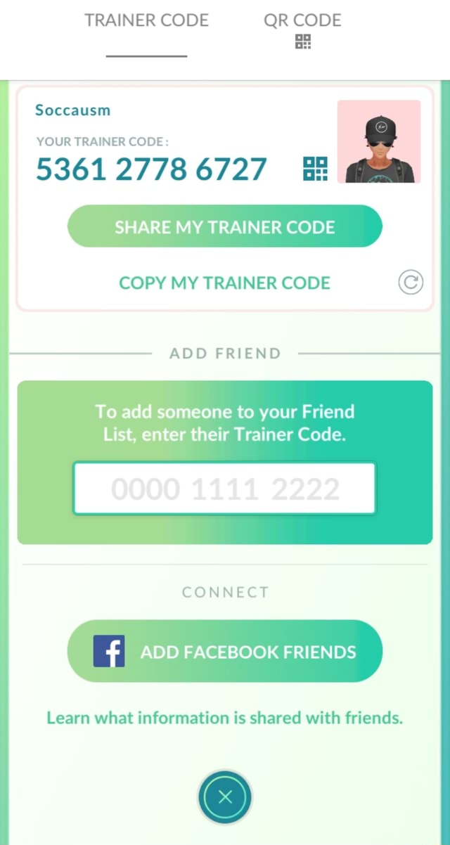 TRAINER CODE QR CODE Soccausm YOUR TRAINER CODE : 5361 2778 6727 "E ...