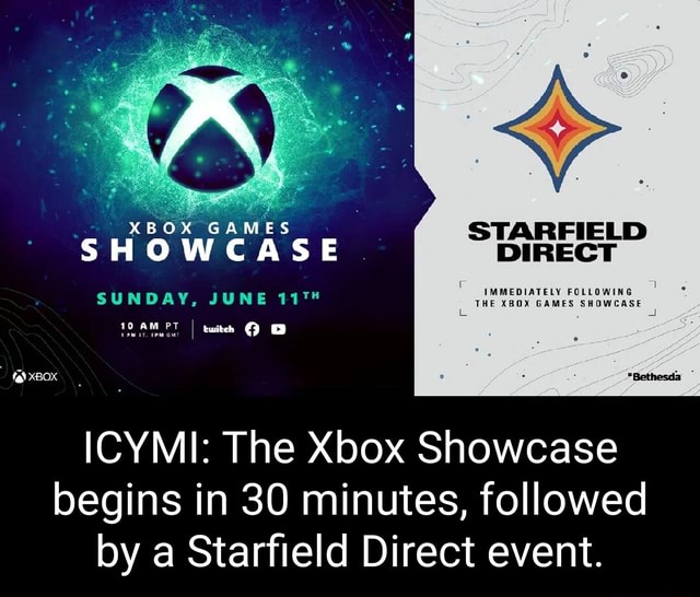 STARFIELD DIRECT IMMEDIATELY FOLLOWING THE XBOX GAMES SHOWCASE GAMES ...