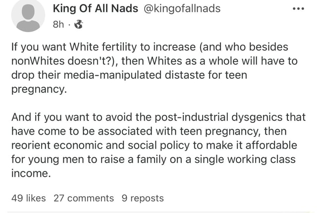 King Of All Nads @kingofallnads CD If you want White fertility to ...