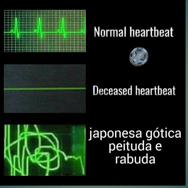 Normal heartbeat japonesa gótica peituda e rabuda - iFunny