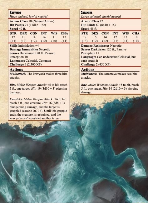 Huge undead, neutral 'Sumawern Huge undead, lafd neutral Larg celestial ...