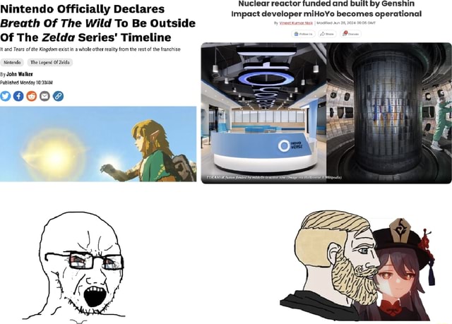 Nuclear reactor funded and built by Genshin Nintendo Officially ...