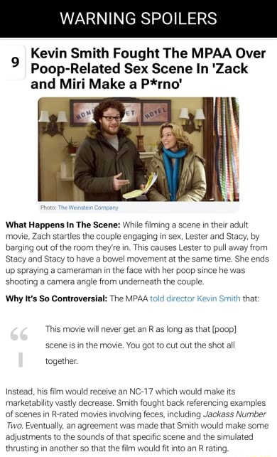 WARNING SPOILERS Kevin Smith Fought The MPAA Over Poop-Related Sex ...