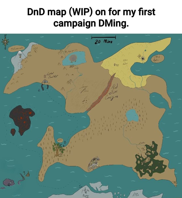 DnD map (WIP) on for my first campaign DMing. - iFunny