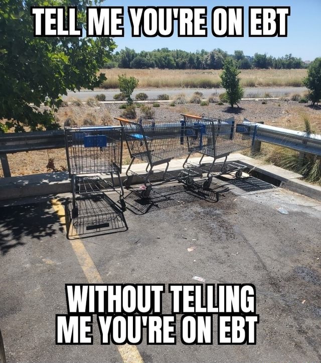 TELL ME YOU'RE ON EBT WITHOUT TELLING ME YOU'RE ON EBT - iFunny