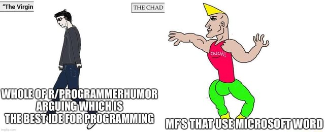 Kid named finger: - "The Virgin THE CHAD - iFunny