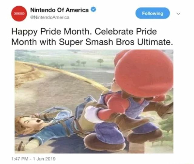 Nintendo Of America @NintendoAmerica Following Happy Pride Month ...