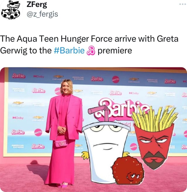 @z fergis The Aqua Teen Hunger Force arrive with Greta Gerwig to the # ...