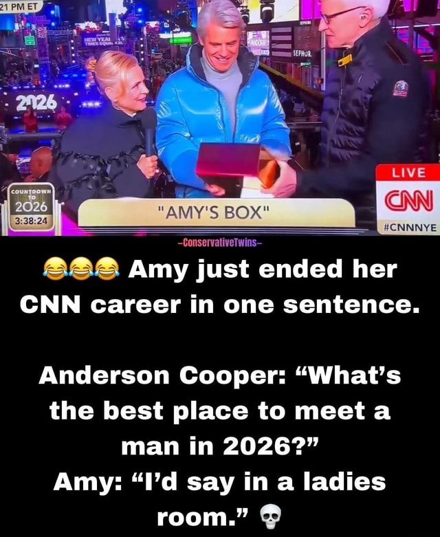 LIVE CNN) #CNNNYE "ANN'S BOX -ConservativeTwins- @22 Amy just ended her ...