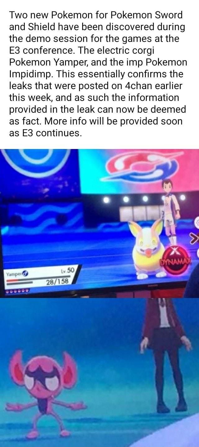 Two new Pokemon for Pokemon Sword and Shield have been discovered ...