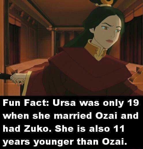 Fun Fact: Ursa was only 19 when she married Ozai and had Zuko. She is ...