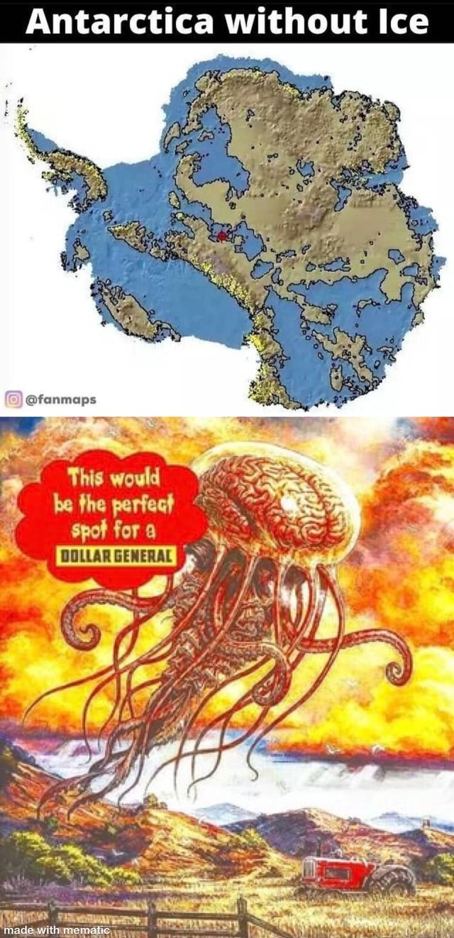 Antarctica without Ice @fanmaps This be the perfect Spot for DOLLAR ...