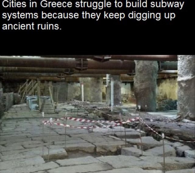 Chues in Greece struggie to bulla subway systems because they keep ...