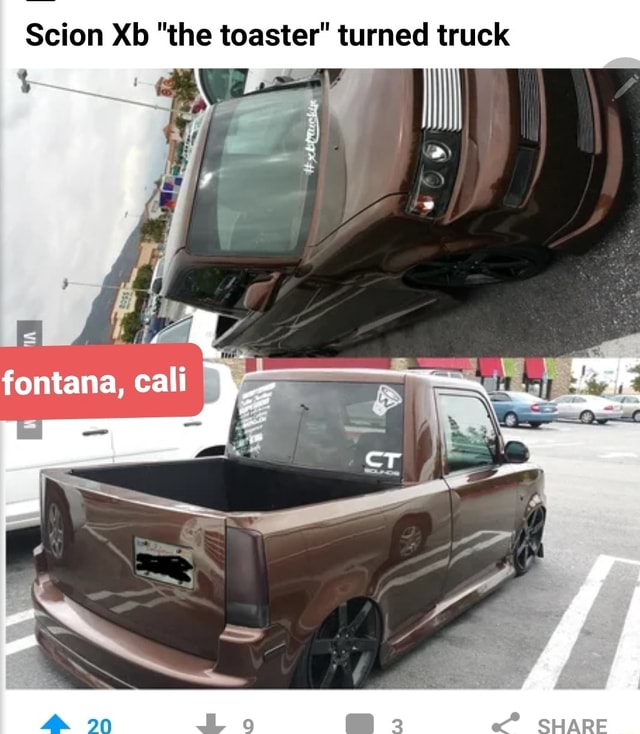 Scion Xb "the toaster" turned truck CT - iFunny