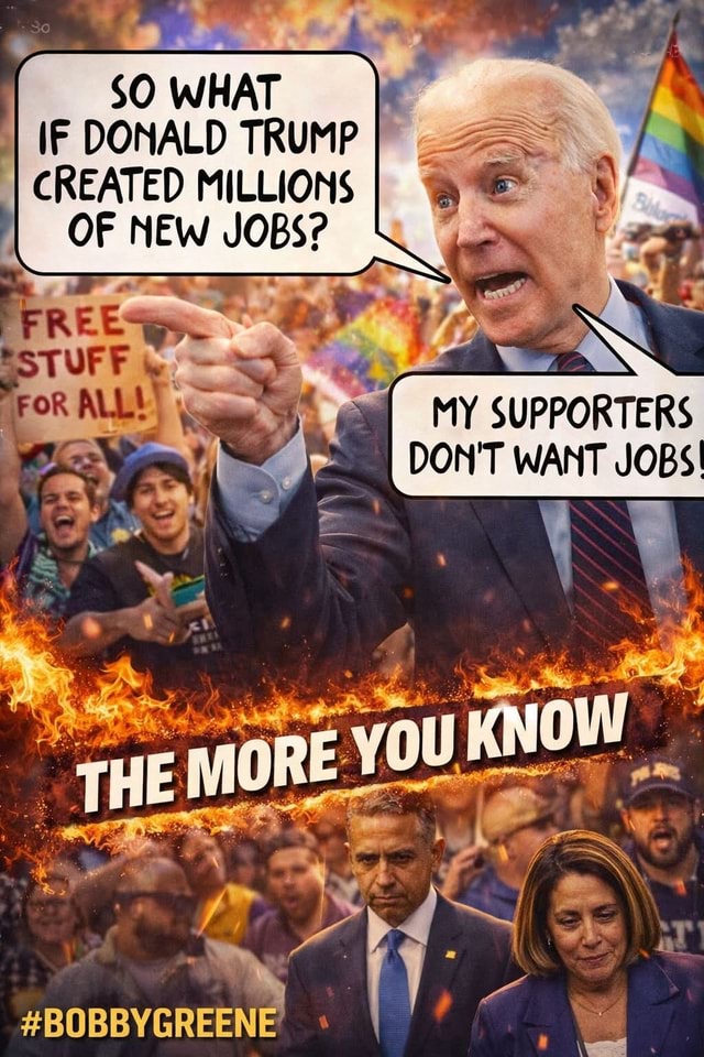 SO WHAT I DONALD TRUMP CREATED MILLIONS OF NEW JOBS? MY SUPPORTERS DON ...