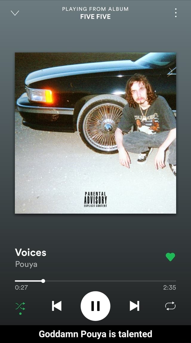V PLAYING FROM ALBUM FIVE FIVE e Goddamn Pouya is talented - Goddamn ...