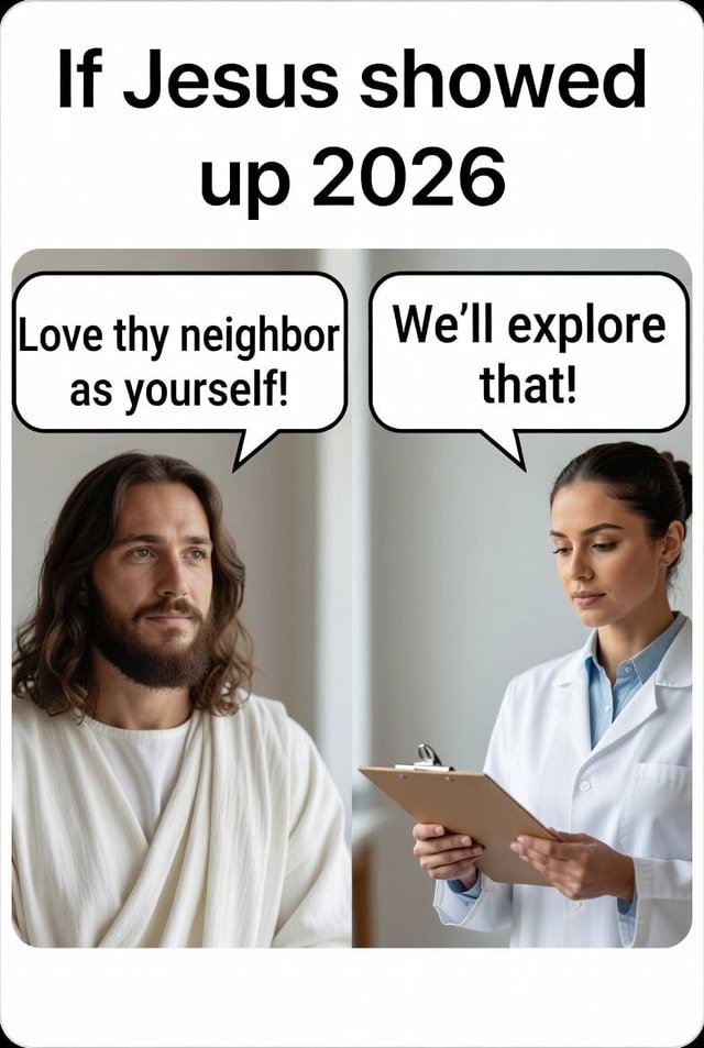 If Jesus showed up 2026 Love thy neighbor I We'll explore as yourself ...